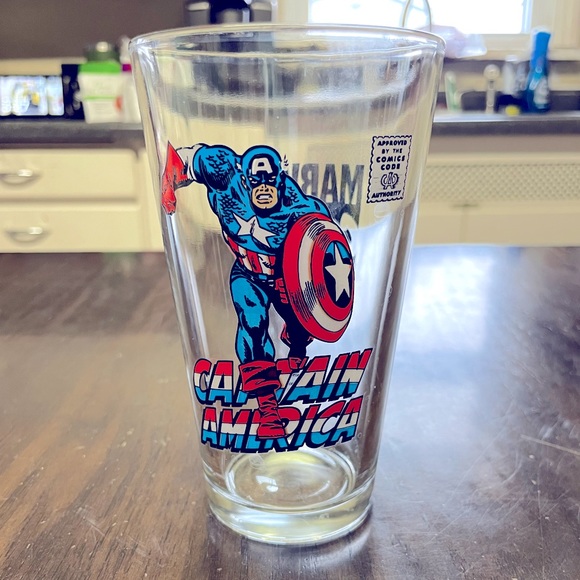 Marvel | Kitchen | Captain America Glass | Poshmark